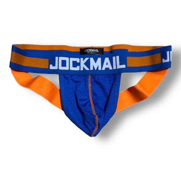 Jockmail | Underwear & Socks | Jockmail Mesh Jockstrap Blueorange Sz ...